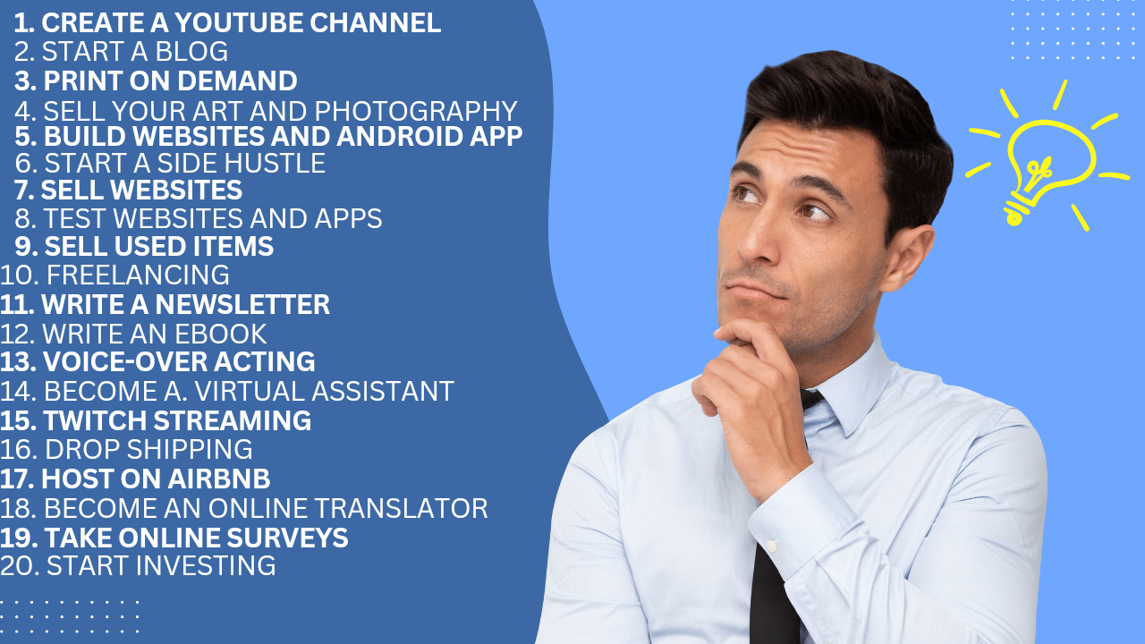 20 Ways to Earn Money Online: easy ways to make money-online and ...